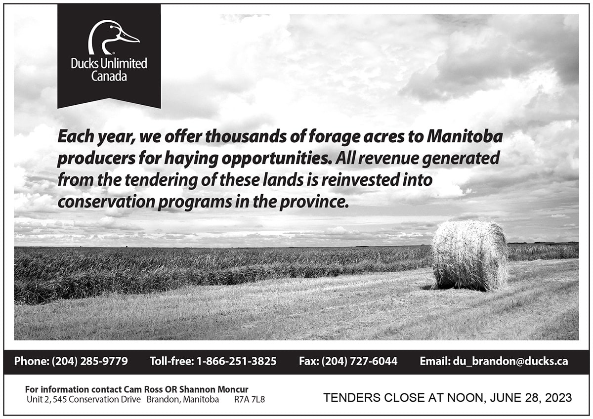 Agriculture programs – Ducks Unlimited Canada | Manitoba Hay Tenders ...